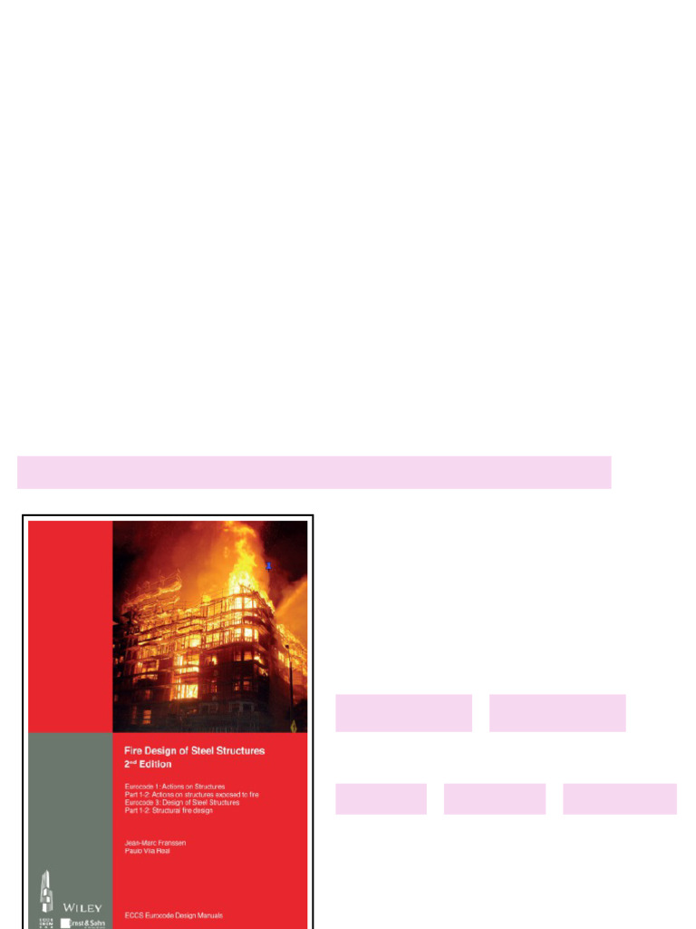 (Ebook) Fire design of steel structures: Eurocode 1: actions on ...
