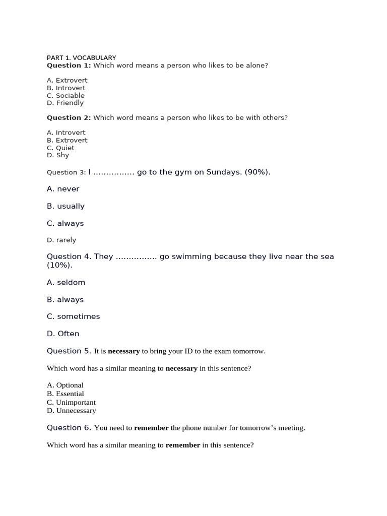 Midterm Test | PDF