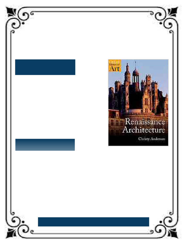 Renaissance Architecture Oxford History of Art 1st ed Edition Christy ...