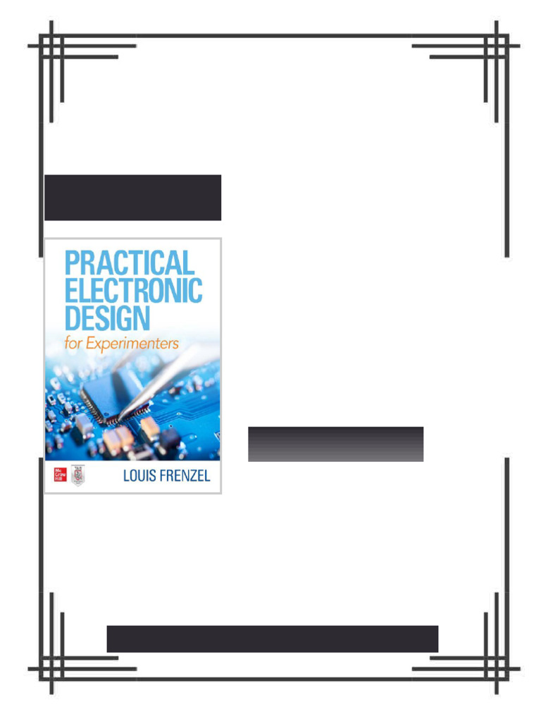 Practical Electronic Design for Experimenters 1st Edition Louis Frenzel eBook polished digital ...