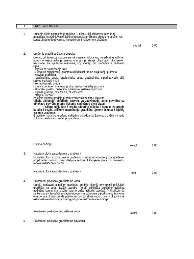predmjer primjer | PDF