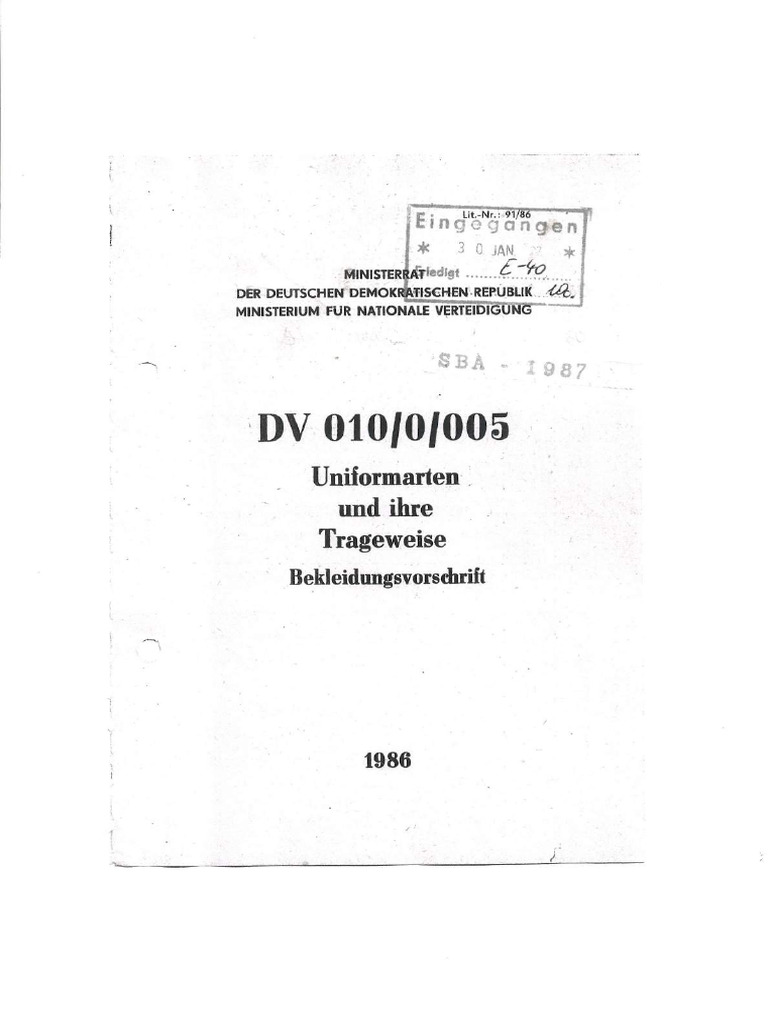 DV 010 0 005 1986 | PDF
