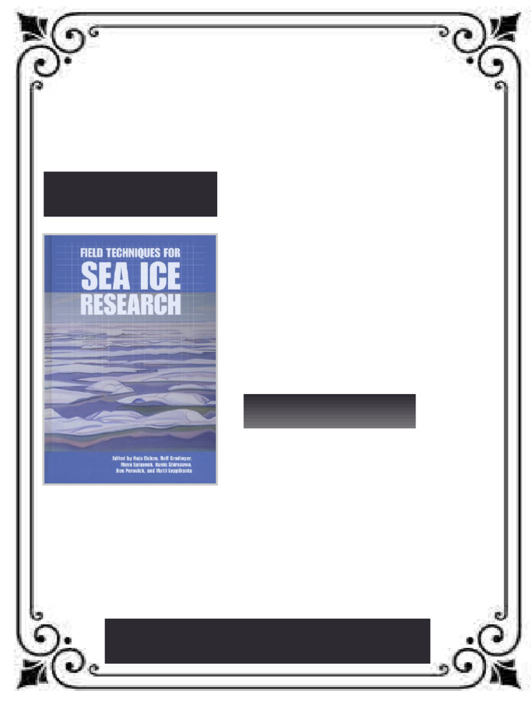 Field Techniques for Sea Ice Research Hajo Eicken ebook fully accessible 2026 | PDF ...