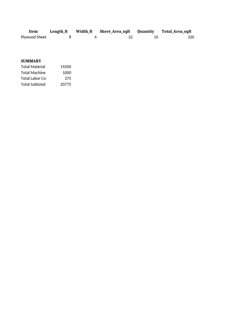 CNC Quotation Template | PDF
