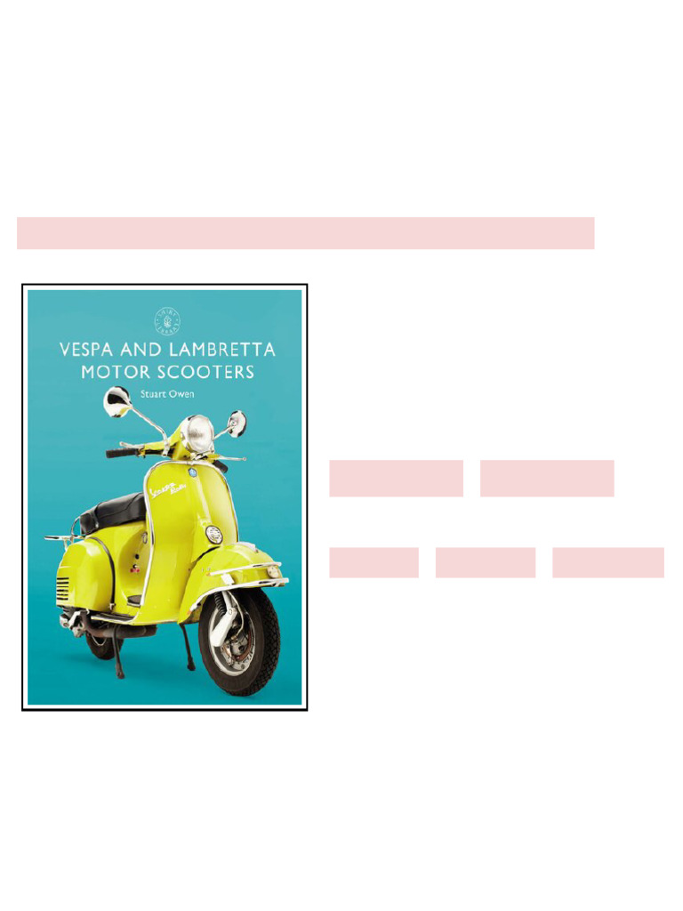 Vespa And Lambretta Motor Scooters Stuart Owen ebook power reader ...