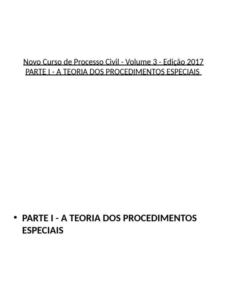 1. O Mito Do Procedimento Uniforme | PDF | Liberdade | Processo civil