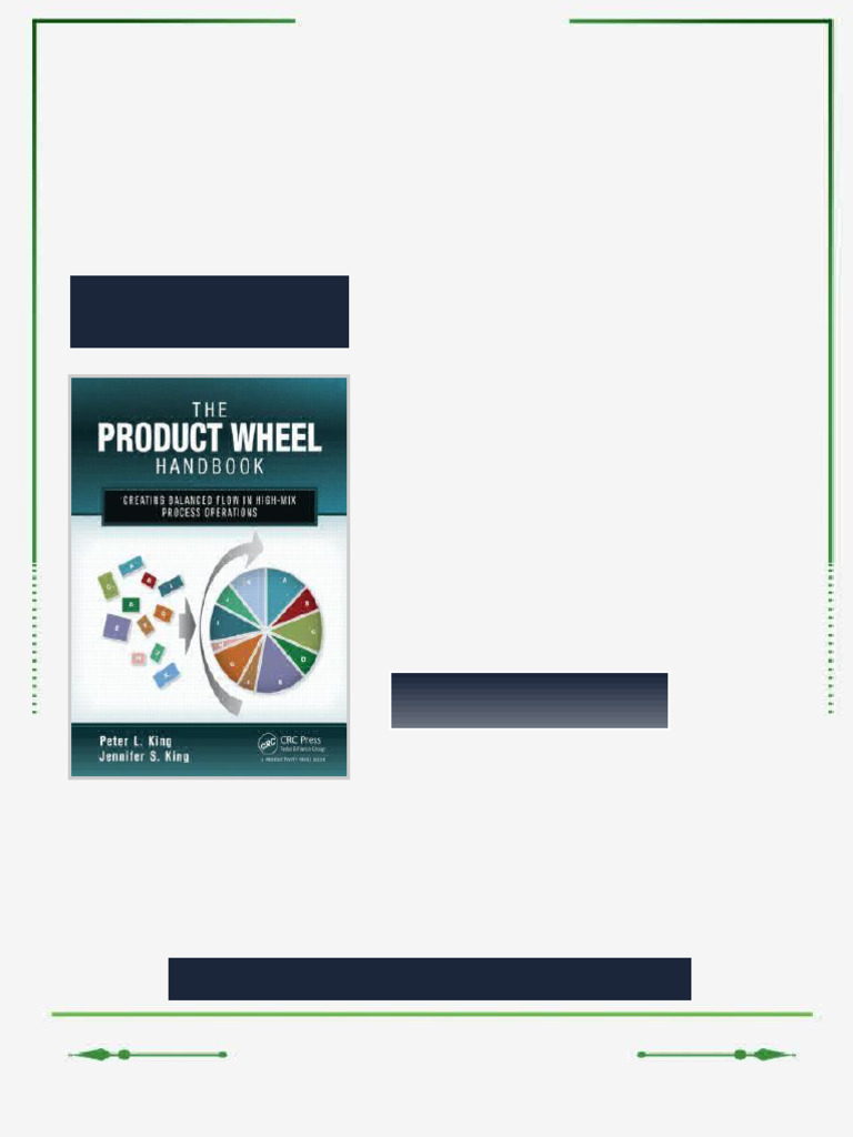 The Product Wheel Handbook Creating Balanced Flow in High Mix Process ...