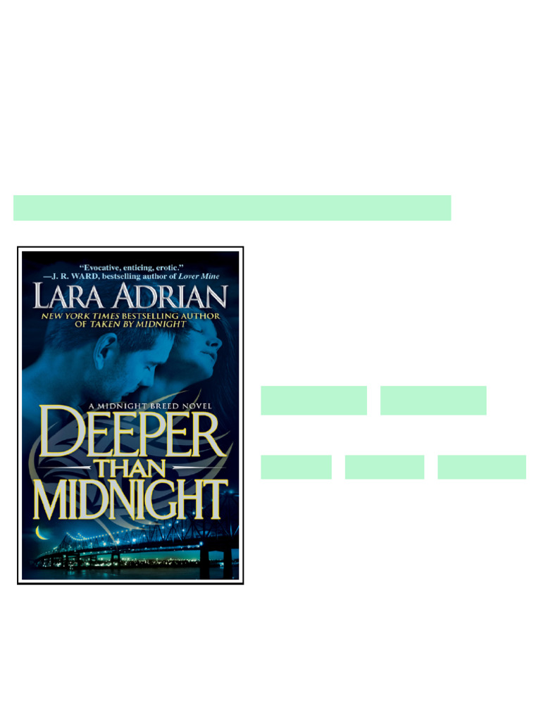 Deeper Than Midnight Midnight Breed 09 2nd Edition Lara Adrian online ...