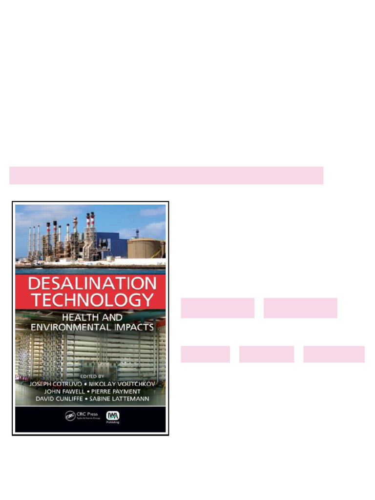(Ebook) Desalination Technology: Health and Environmental Impacts by ...