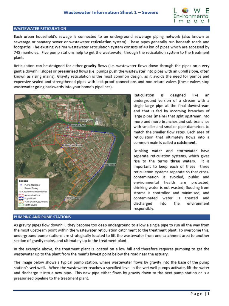 1 Sewer System | PDF | Sanitary Sewer | Fresh Water