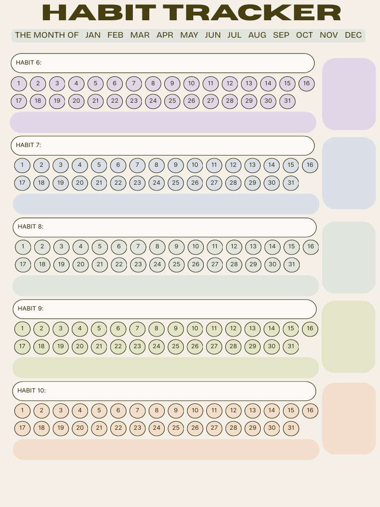 Pastel Rainbow Monthly Habit Tracker Planner_20251229_154031_0000 | PDF