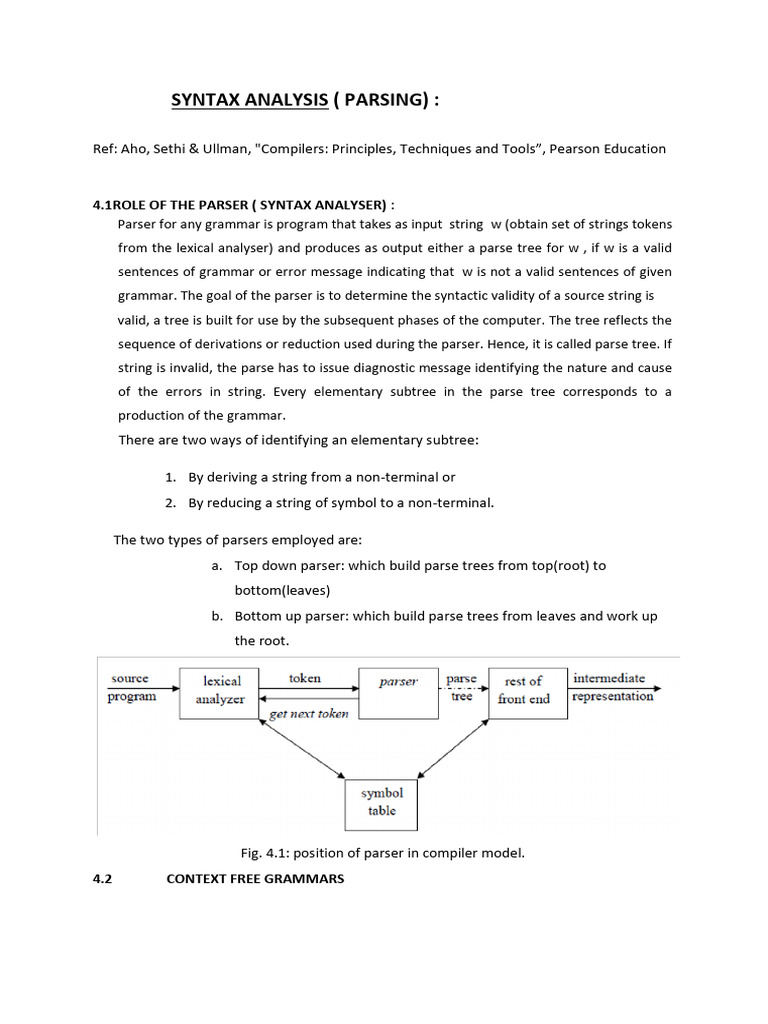 Syntax-Analysis Top Down | PDF | Parsing | Syntax