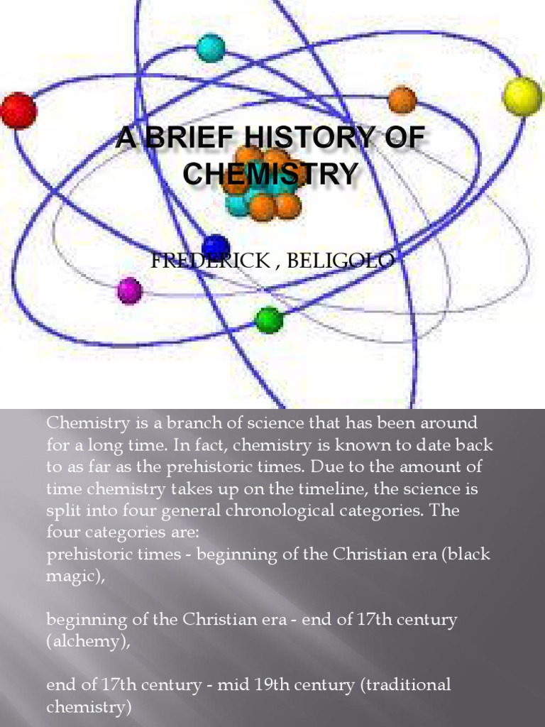 A Brief History of Chemistry | PDF | Radioactive Decay | Neutron