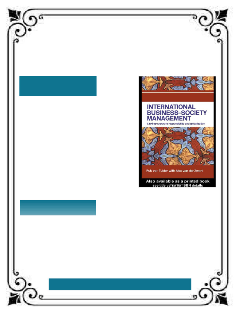 International Business Society Management Linking Corporate ...