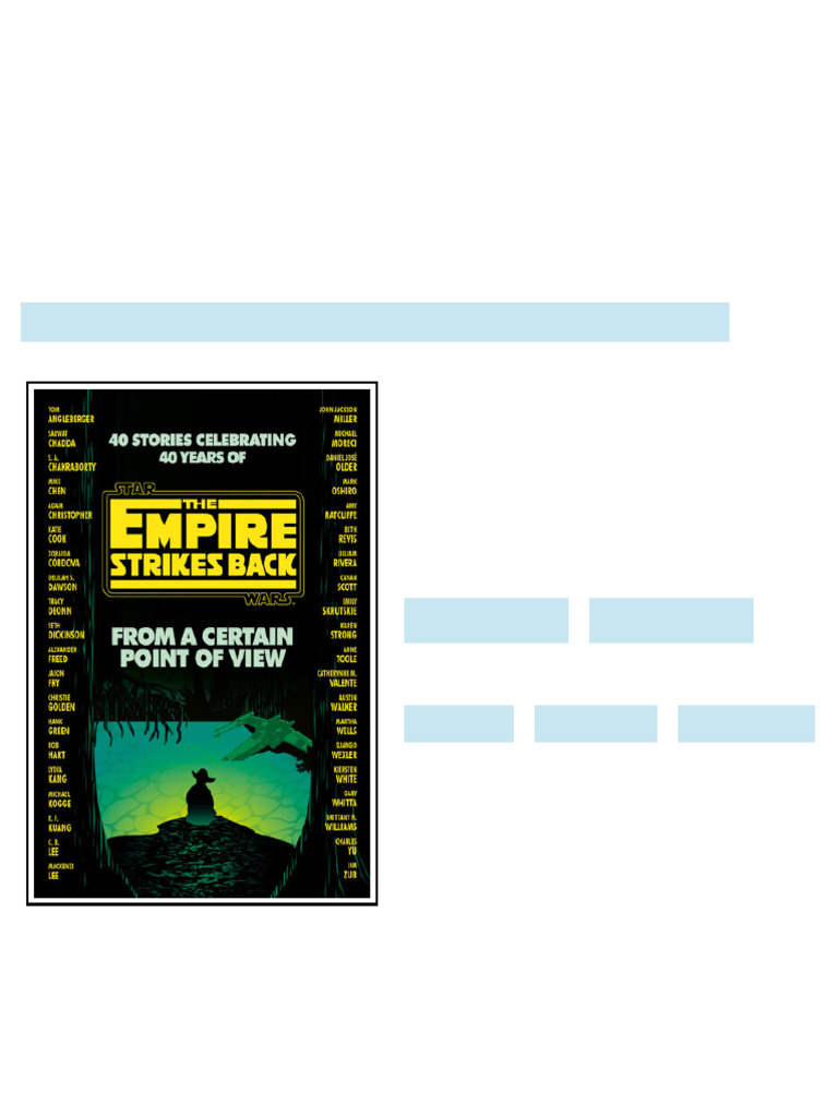 From A Certain Point Of View The Empire Strikes Back Star Wars ...