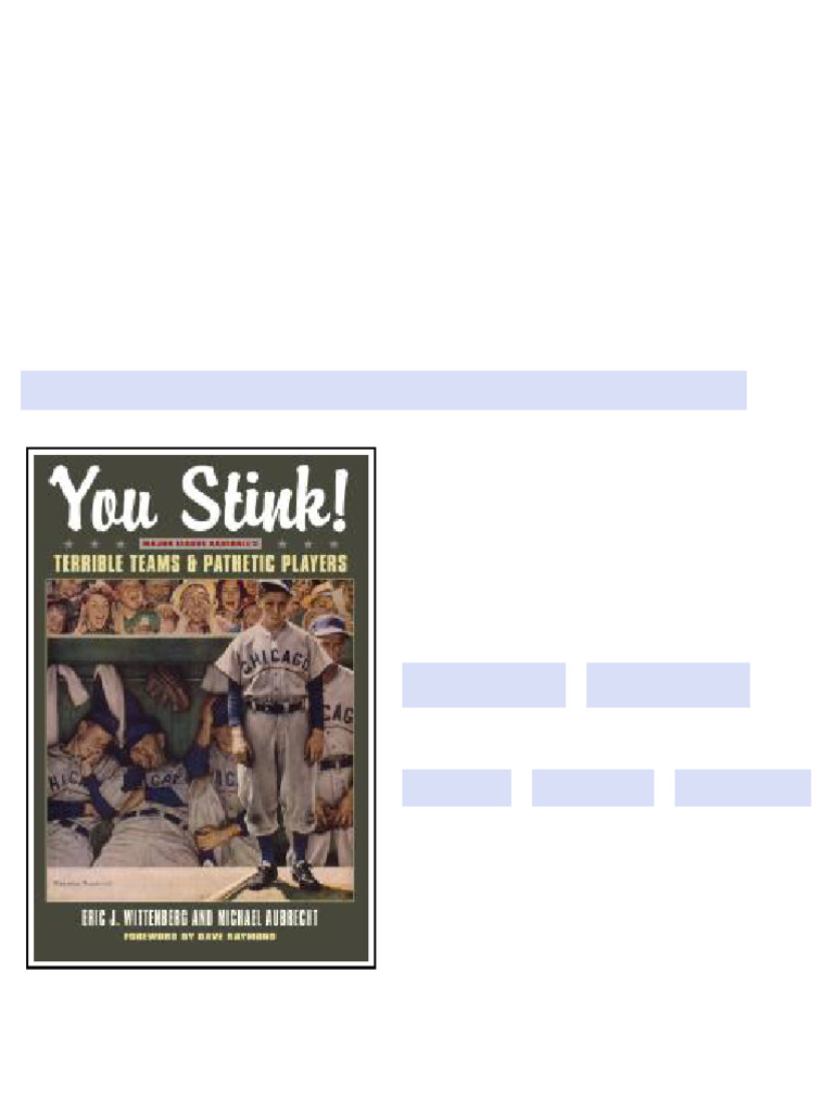 (Ebook) You Stink! : Major League Baseball's Terrible Teams and ...