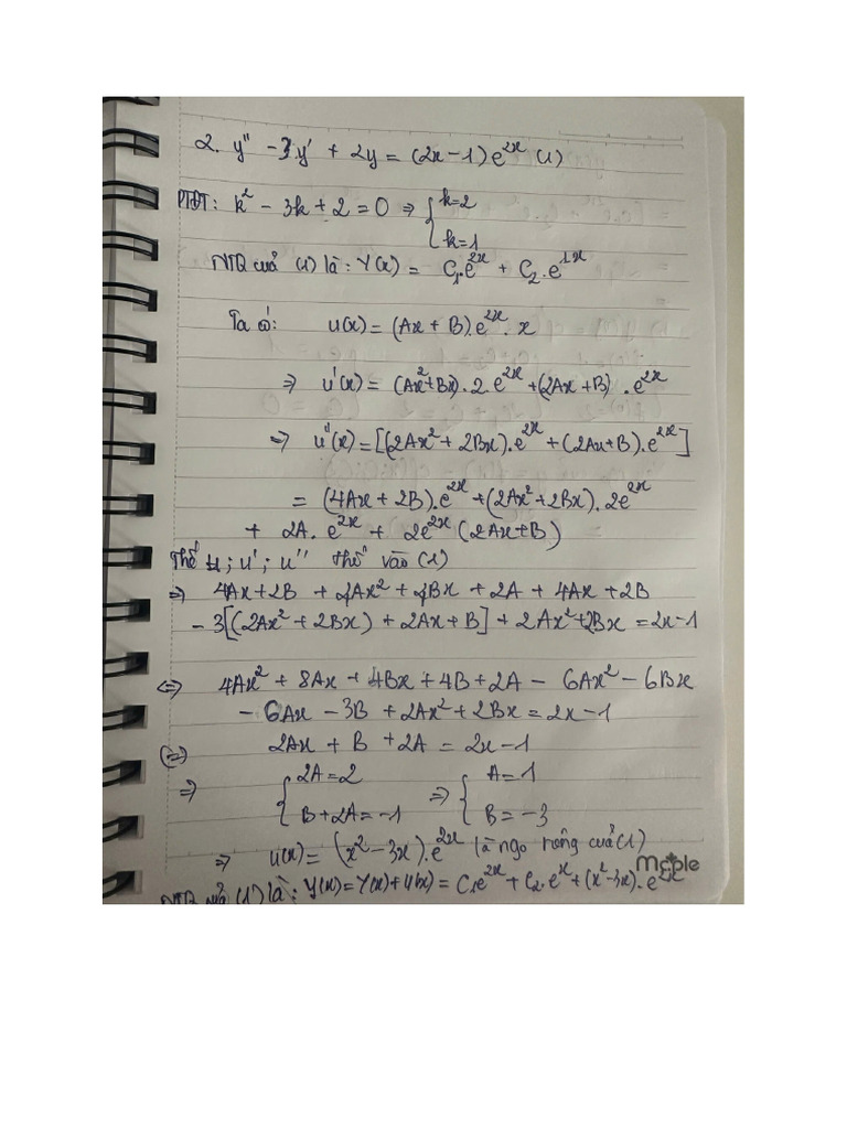 BÀI TẬP PTVP CẤP 2 | PDF