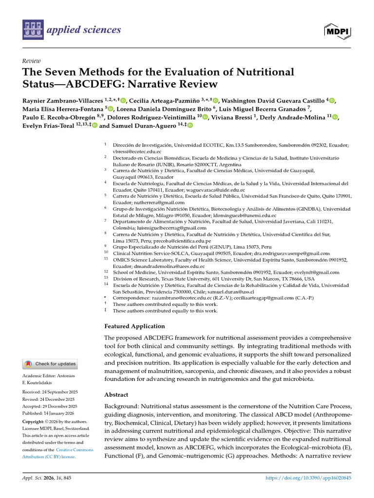 Evaluación Del Estado Nutricio ABCDEFG | PDF | Adipose Tissue | High ...