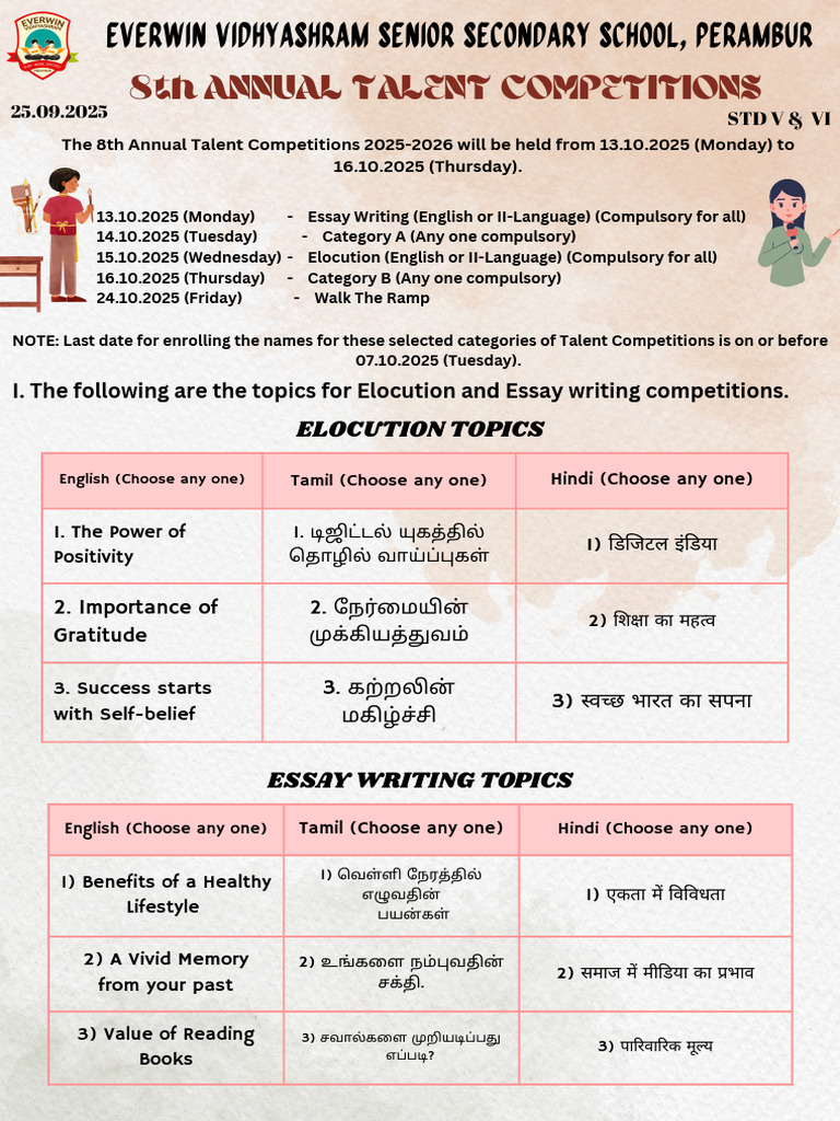 Evp - Atc Material - Std v & Vi (25.09.2025) | PDF | Flower Bouquet