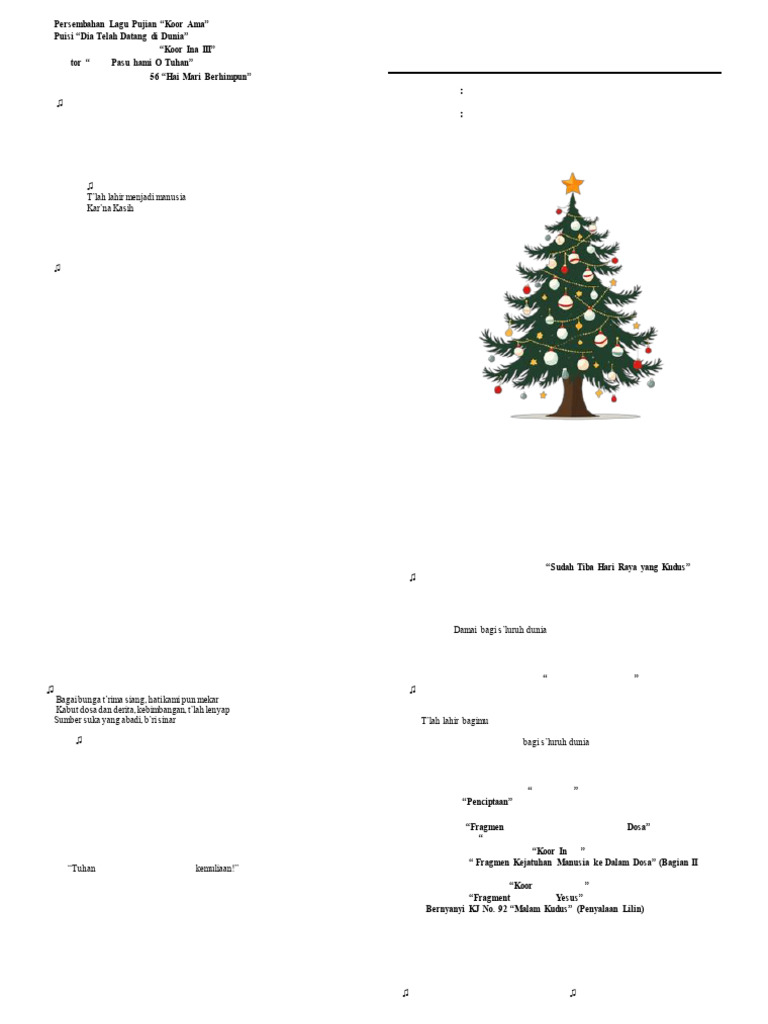 Perayaan Natal Remaja HKI 2025 | PDF