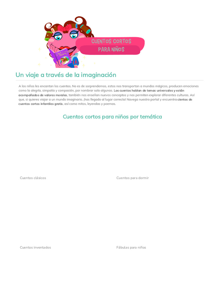 Cuentos Infantiles Cortos - Cuentos Para Niños【Con Audio】 | PDF