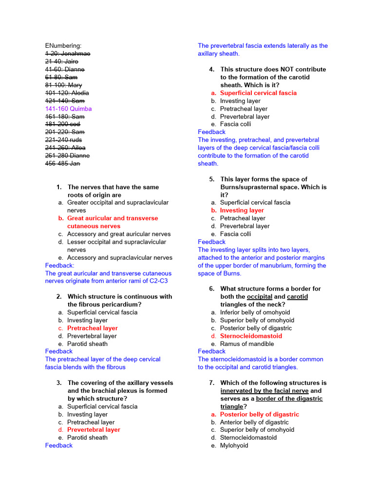 Anatomy Qbank | PDF | Human Nose | Larynx