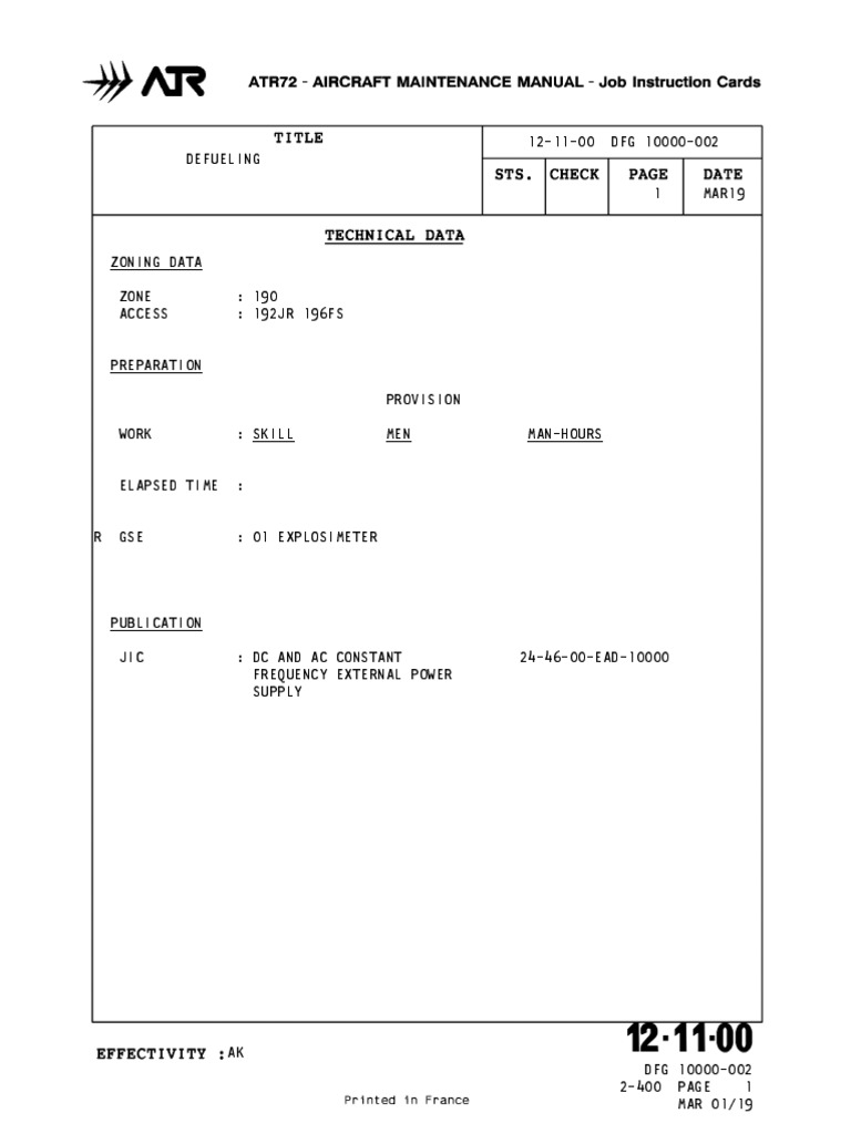 12-11-00-DFG-10000-002 | PDF | Aerial Refueling