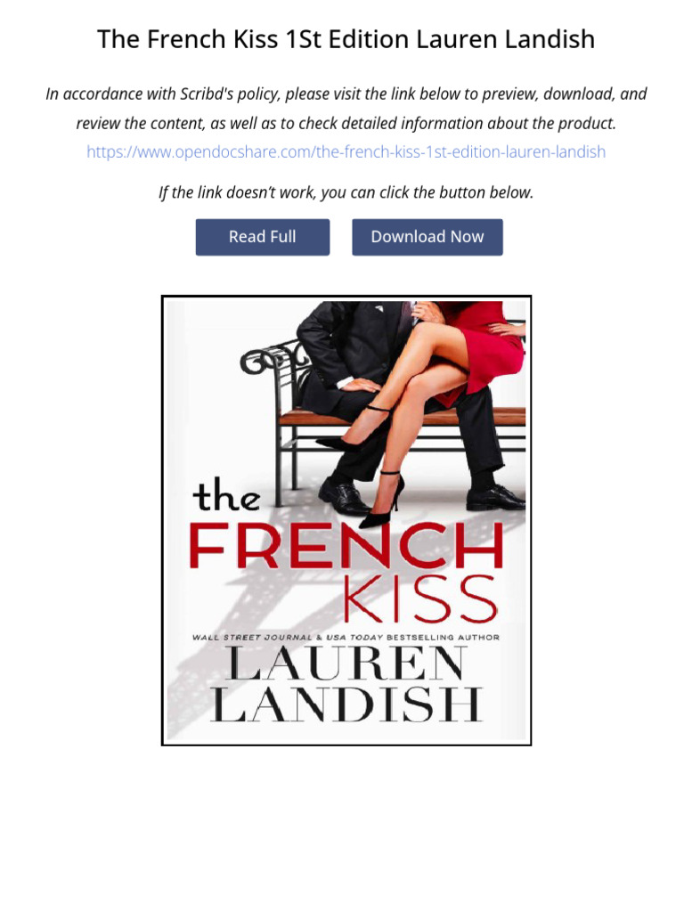 The French Kiss 1st Edition Lauren Landish | PDF