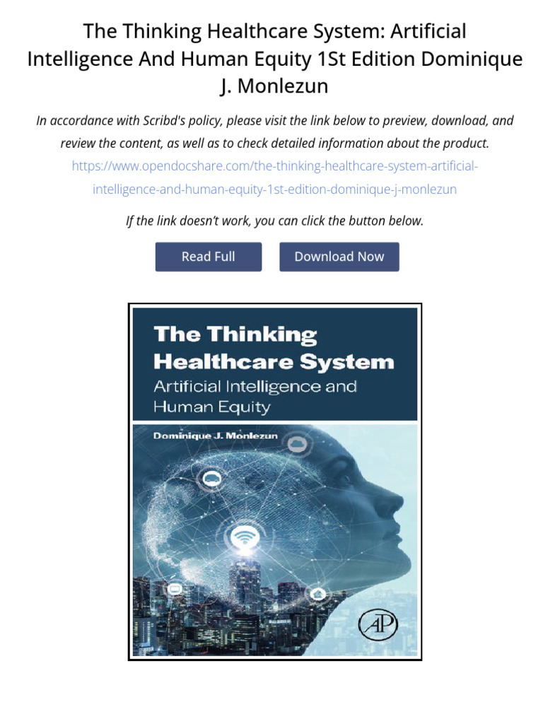 The Thinking Healthcare System: Artificial Intelligence and Human ...