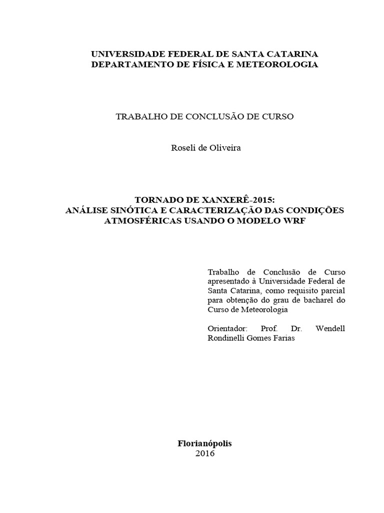 TCC_Final | PDF | Tornados | Ferimento