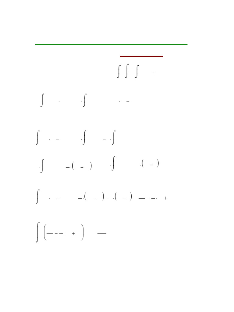 Triple Integrals Review for Calculus 4 | PDF | Integral | Mathematical ...