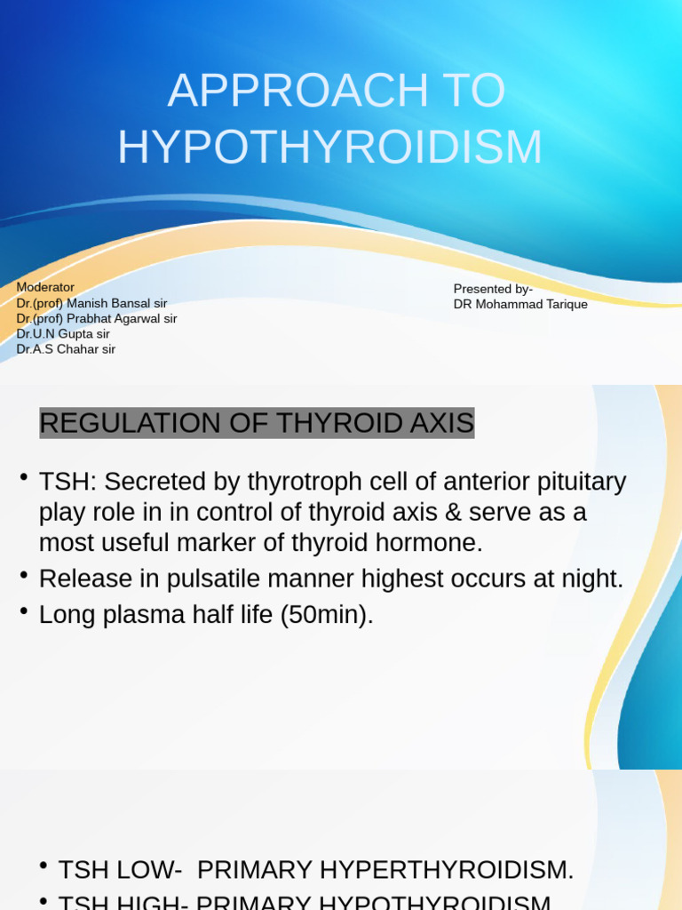 APPROACH TO THYROID DISORDER-4-2 | PDF | Hypothyroidism | Thyroid