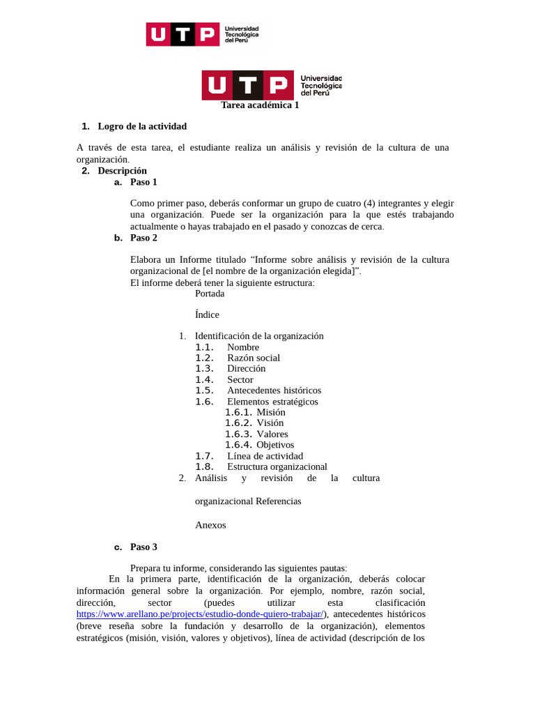 ? (AC-S03) Semana 03 - Tarea Académica 1 (TA1) -psicologia de las ...