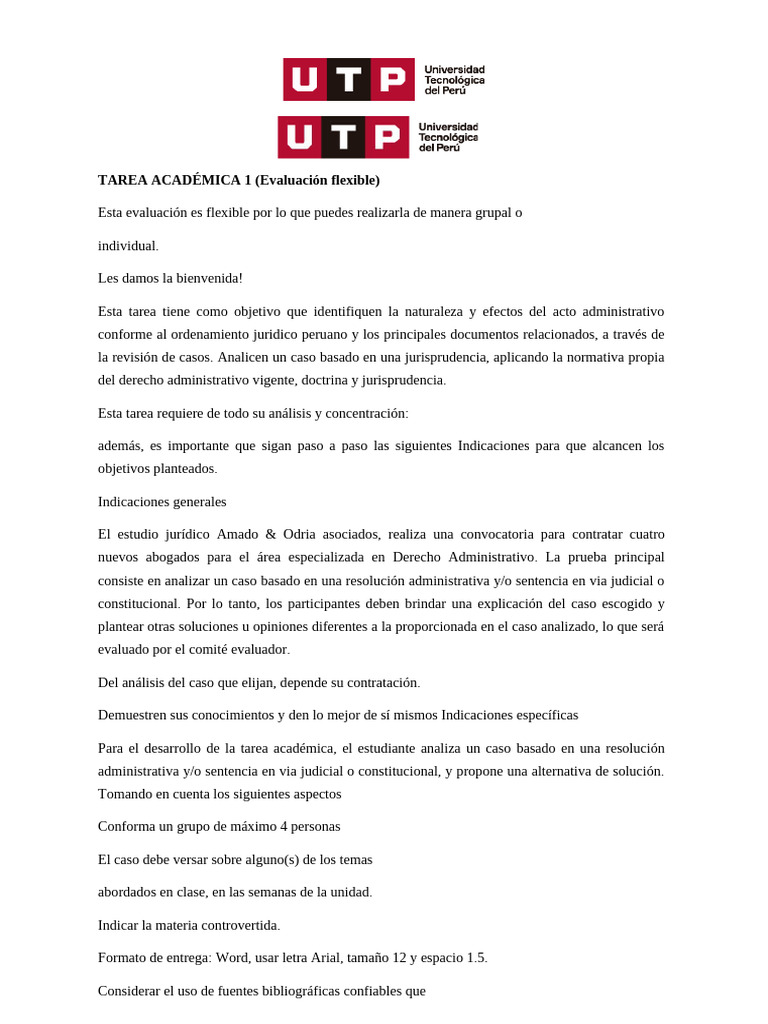 ? (AC-S03) Semana 03 – Tarea académica 1 (TA1) Derecho penal ...
