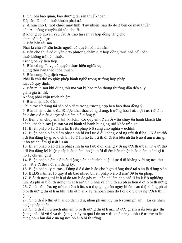 Luật dân sự 2 | PDF