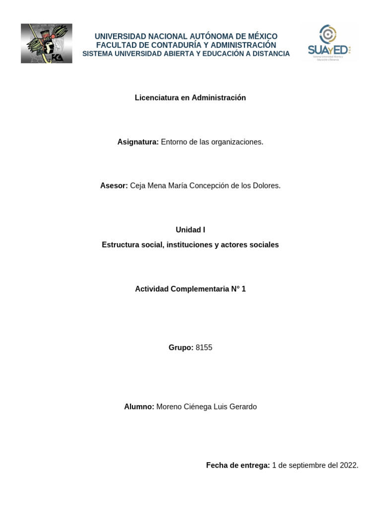 Moreno Cienega Luis Gerardo Act Complementaria 1 Unidad 1 EO | PDF ...
