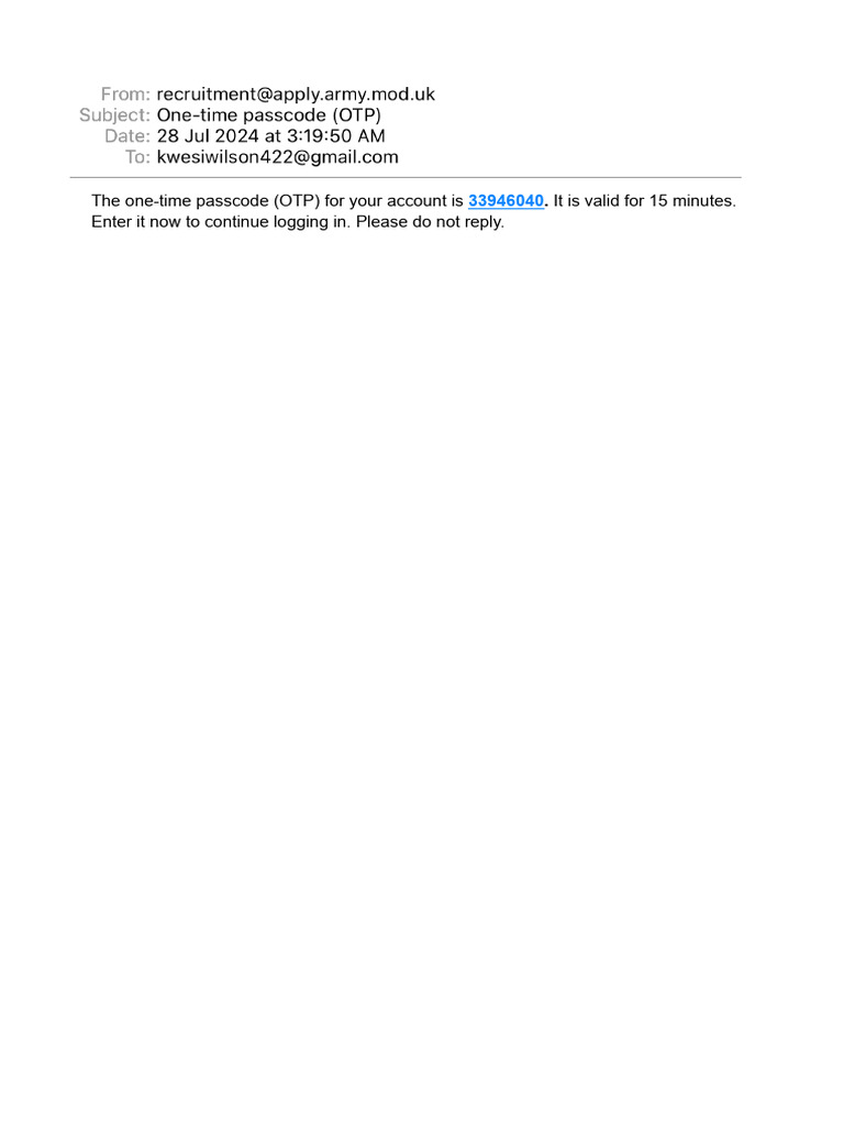 One-time Passcode (OTP) | PDF
