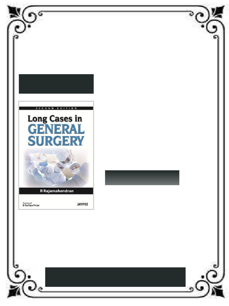 Long Cases in General Surgery 2nd Edition R Rajamahendran eBook high ...