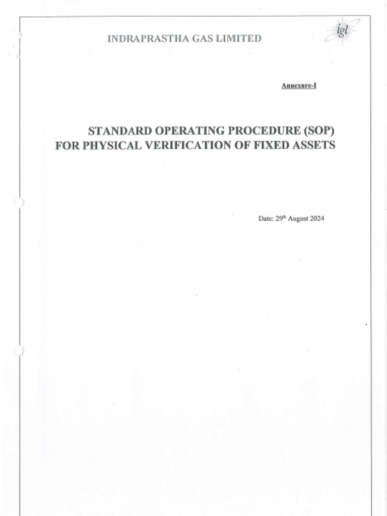 Standard Operating Procedure | PDF