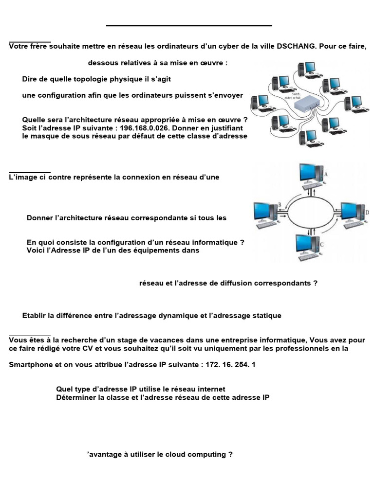 Guide sur les Réseaux Informatiques et IP | PDF | Cloud computing ...