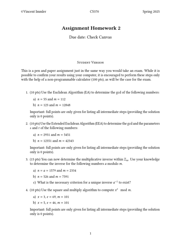 Cs370 Assignment2 Spring2025 (2)-Combined | PDF | Operating System ...