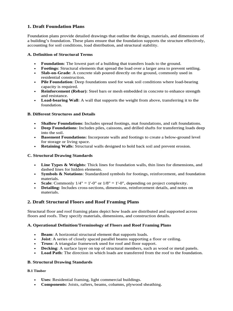 Lesson 2 Drafting Structural Layout and Details (SL) | PDF | Foundation ...