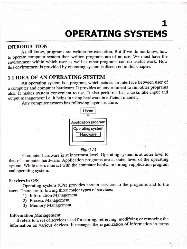 CS1 Chapter 1- Operating Systems | PDF | Linux | Process (Computing)