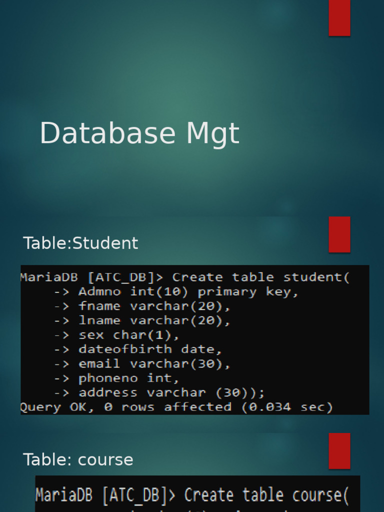 Database Mgt | PDF