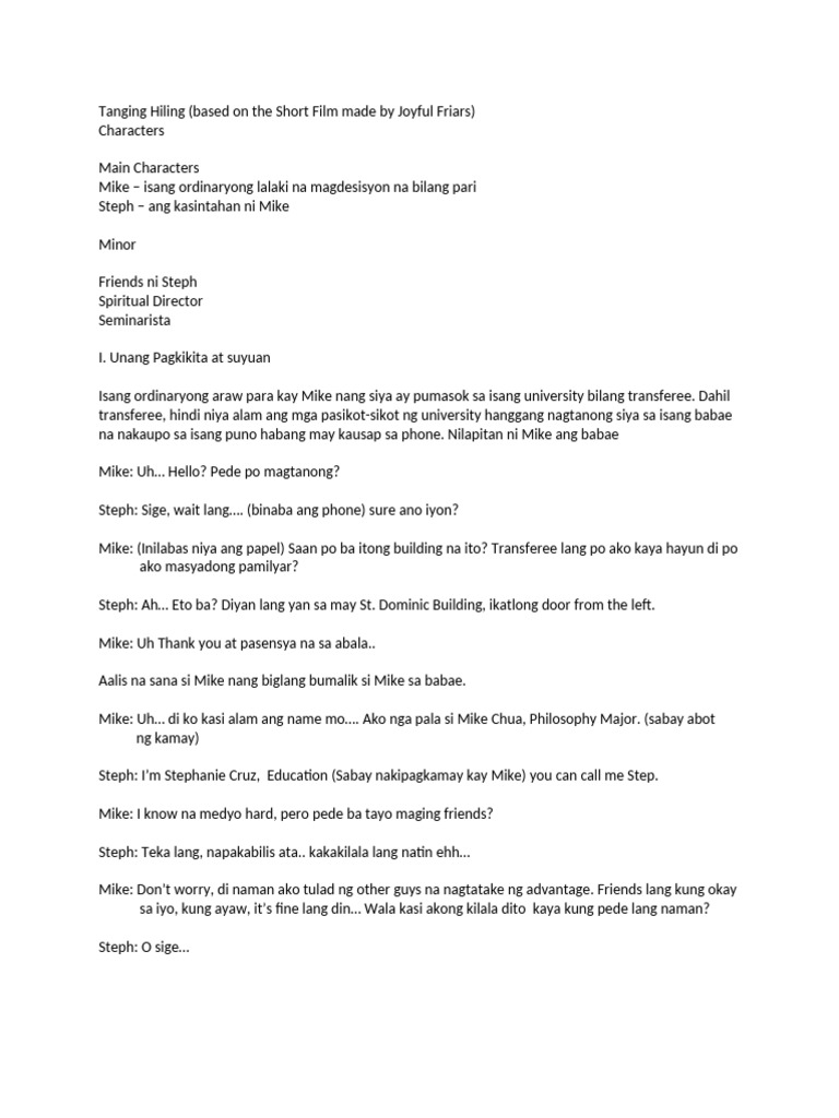 Tanging Hiling | PDF