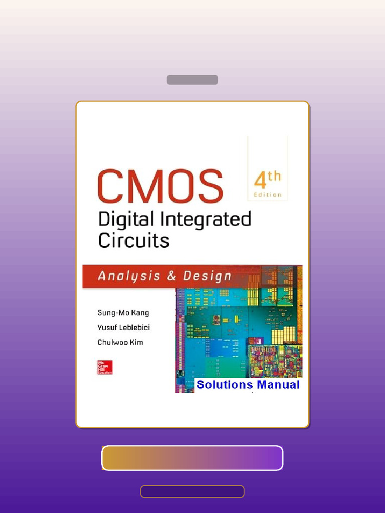 Test Bank for CMOS Digital Integrated Circuits Analysis and Design 4th ...