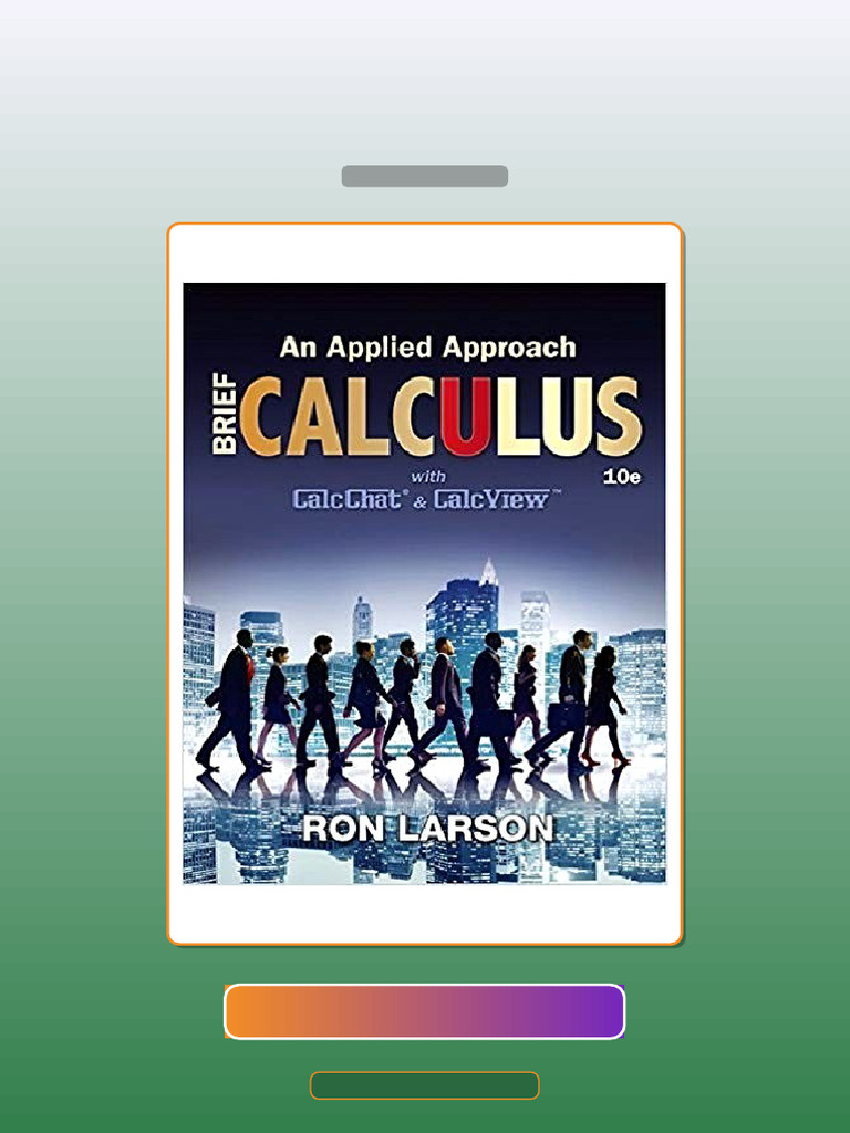 Test Bank for Calculus an Applied Approach Brief 10th Edition | PDF ...