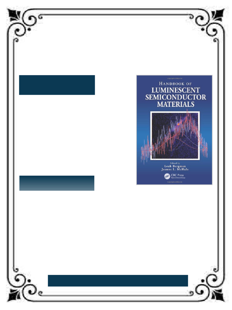 Handbook of Luminescent Semiconductor Materials 1st Edition Leah ...