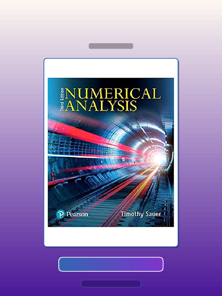Test Bank for Numerical Analysis 3rd Edition by Timothy Sauer | PDF ...
