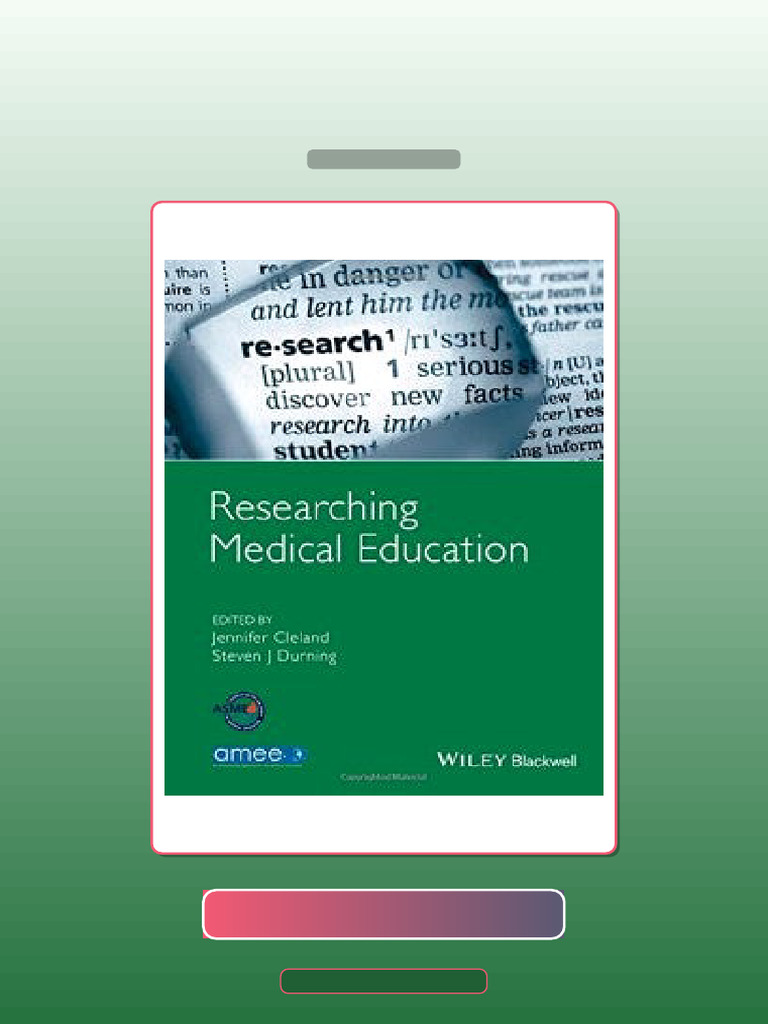 Test Bank for Researching Medical Education | PDF